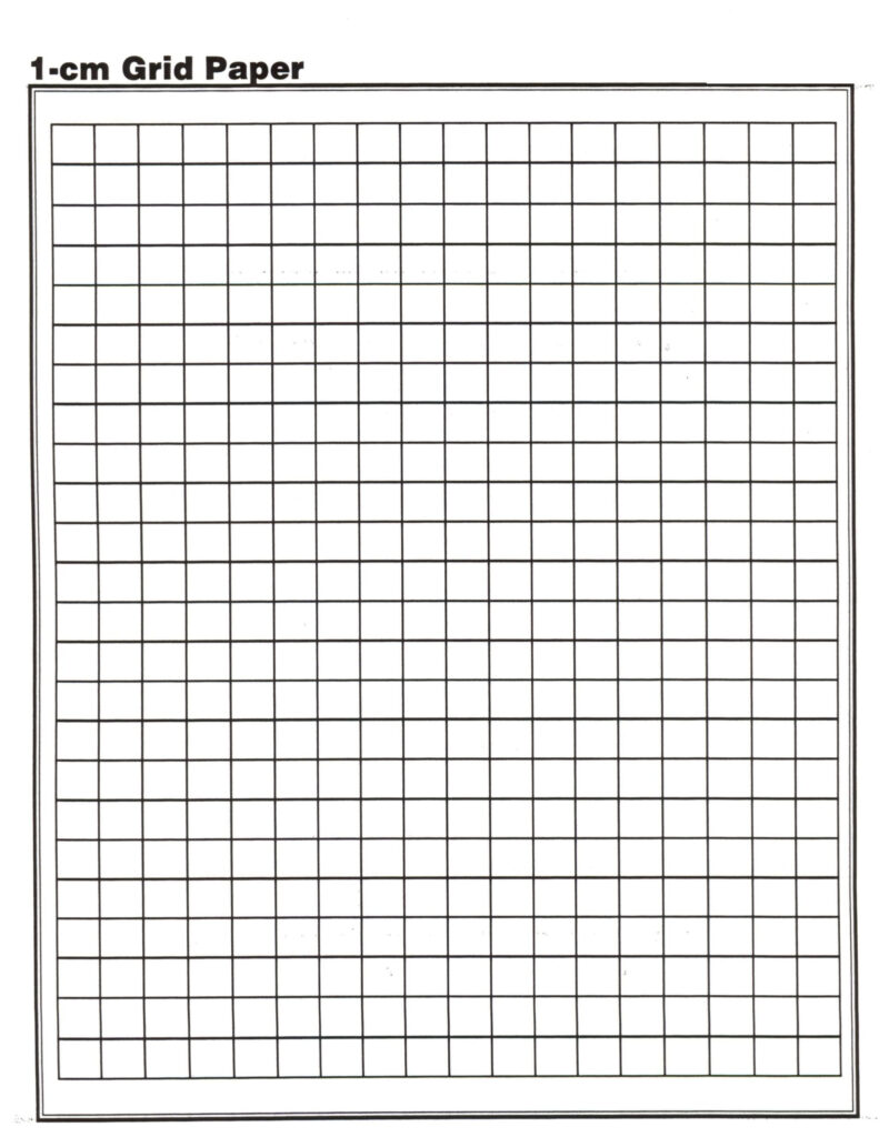 4 Free Printable 1 Cm Centimeter Graph Paper 1 Cm Grid Paper | Grid ...