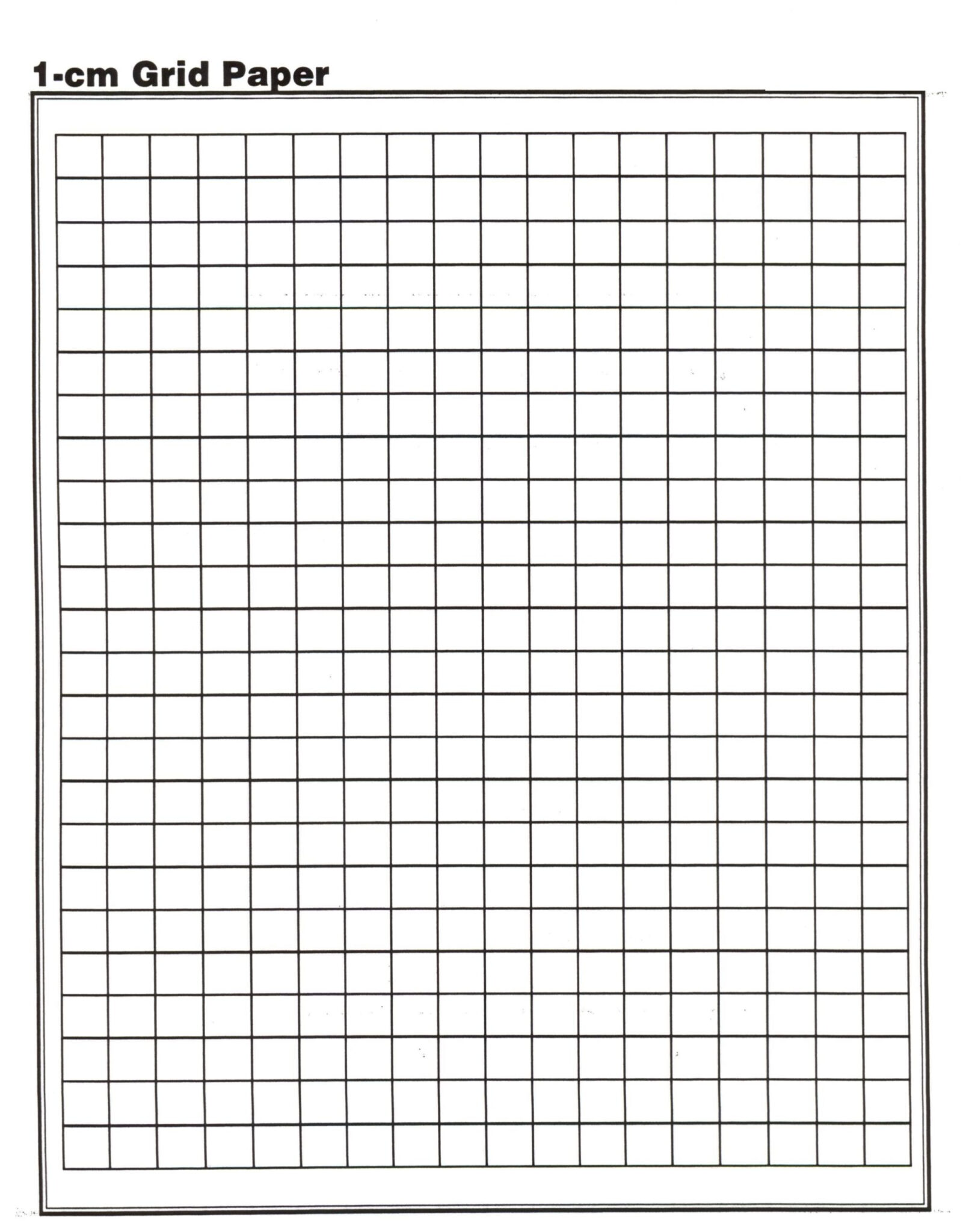 Printable Centimeter Grid Paper | Grid Paper Printable
