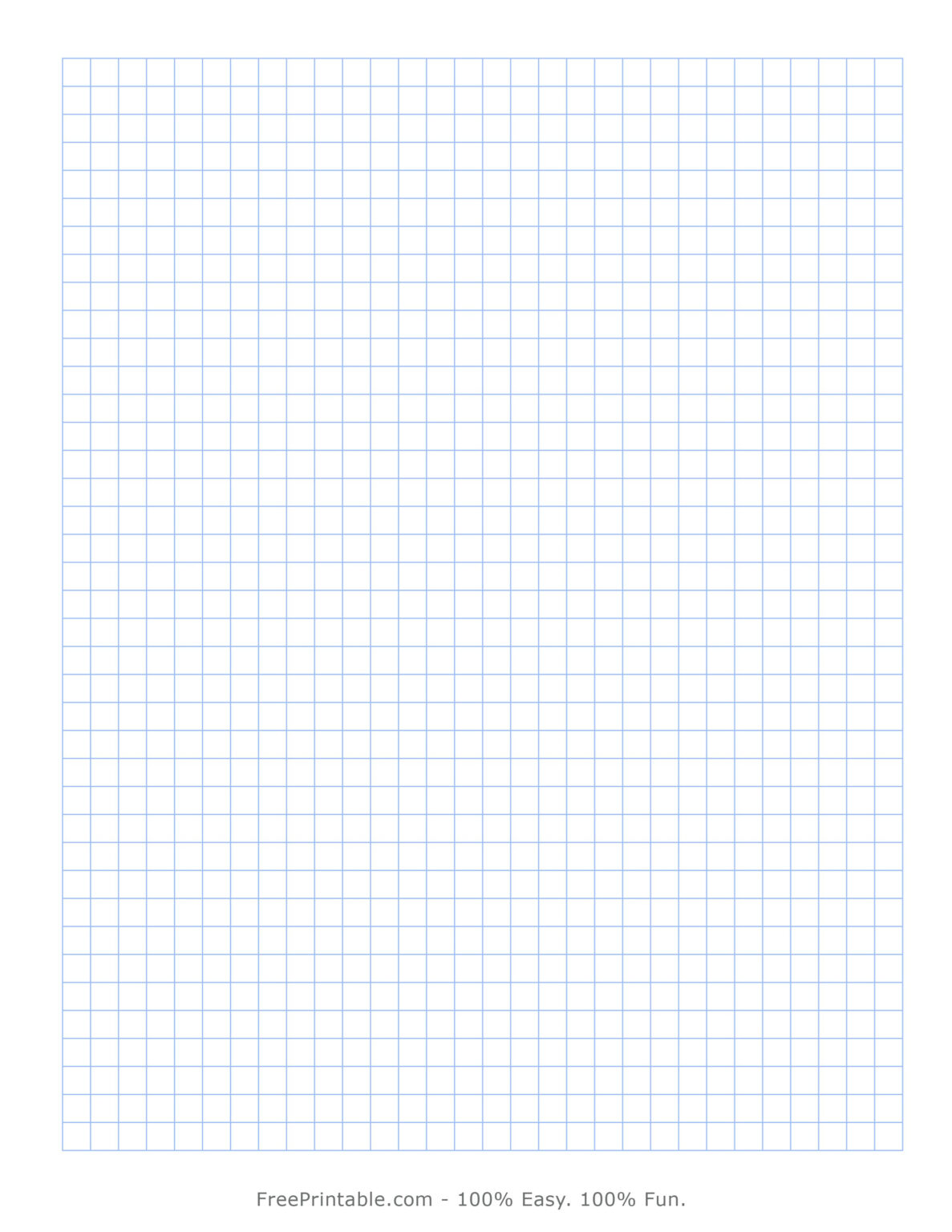 Free Graph Paper Printable 8.5×11 | Grid Paper Printable