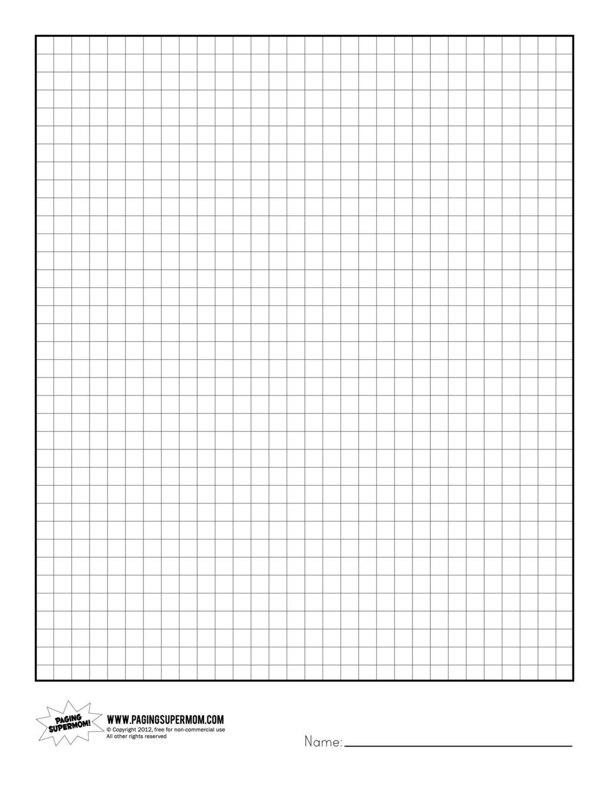 Free Printable Grid Paper 1 4 Inch | Grid Paper Printable