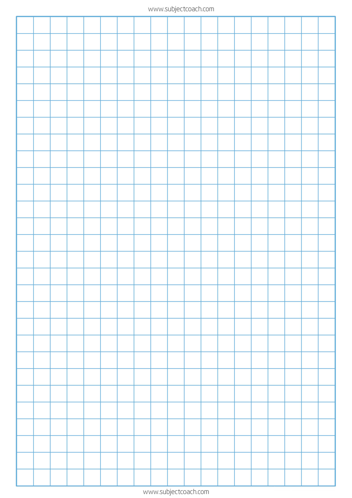 FREE Printable Graph Paper 1cm For A4 Paper SubjectCoach | Grid Paper ...