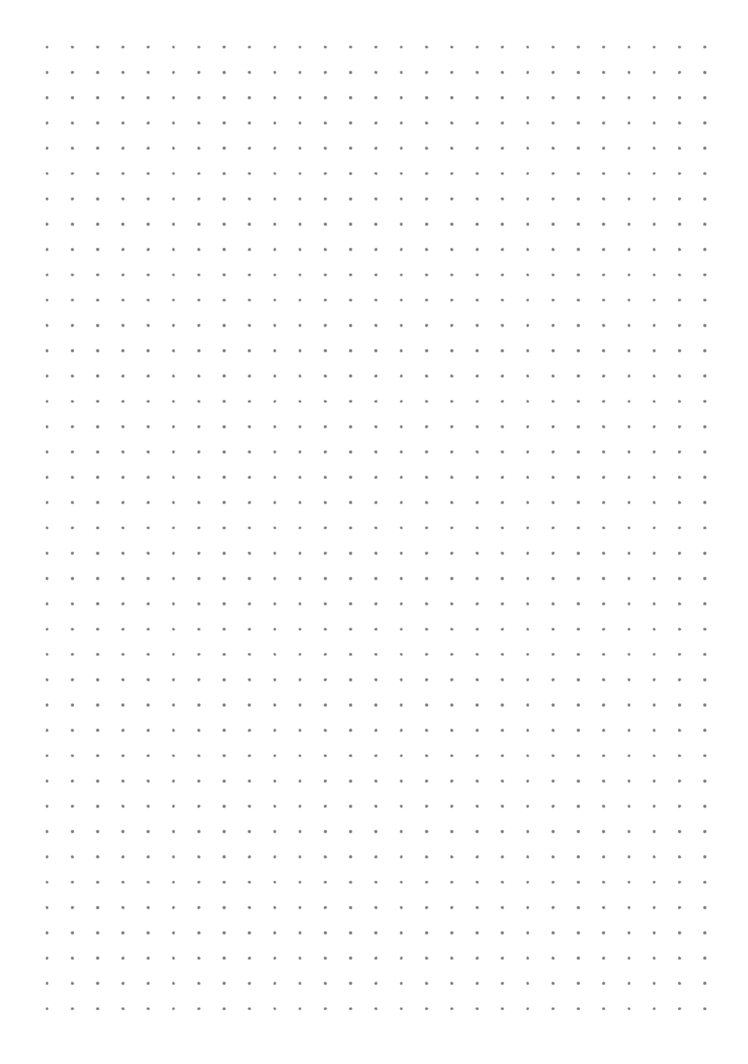 Printable Dot Grid Paper With 5 Mm Spacing PDF Download Bullet | Grid ...