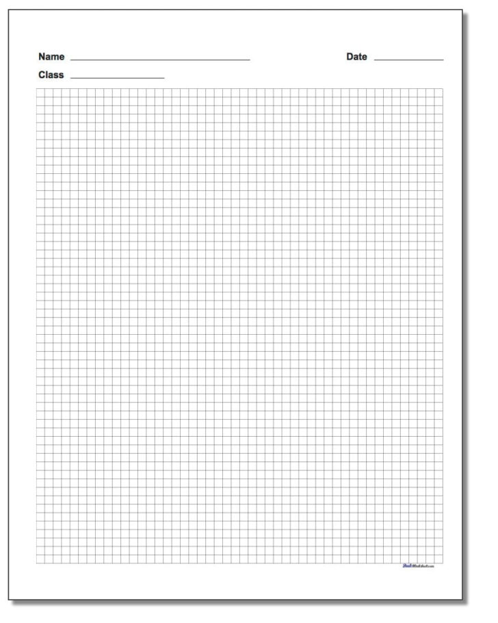 Printable Graph Paper With Name Block | Grid Paper Printable