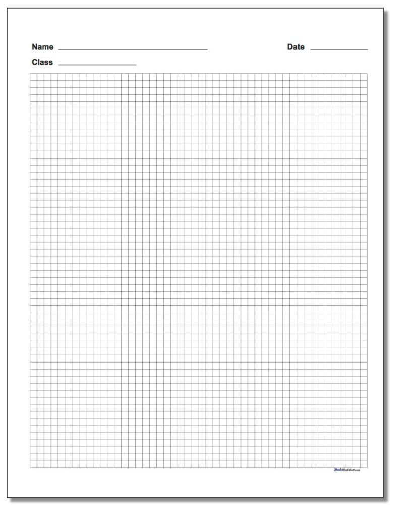 Printable Graph Paper With Name Block | Grid Paper Printable