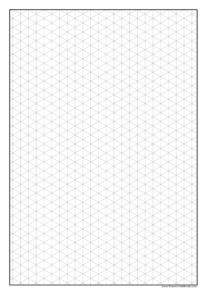 Printable Isometric Grid Paper | Grid Paper Printable