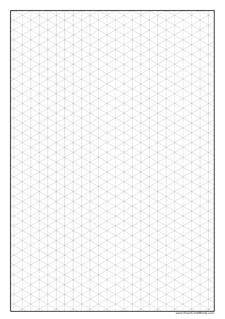 Printable Isometric Grid Paper | Grid Paper Printable