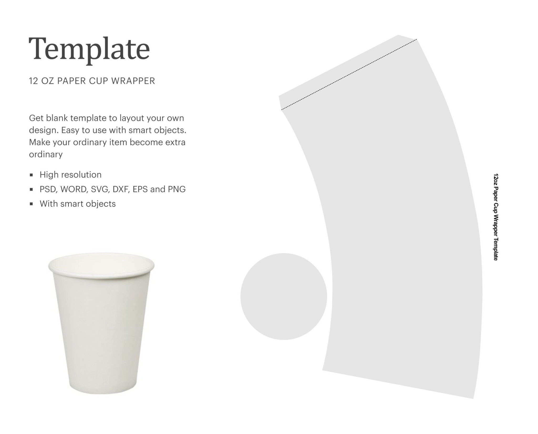 Printable Paper Cup Template | Grid Paper Printable