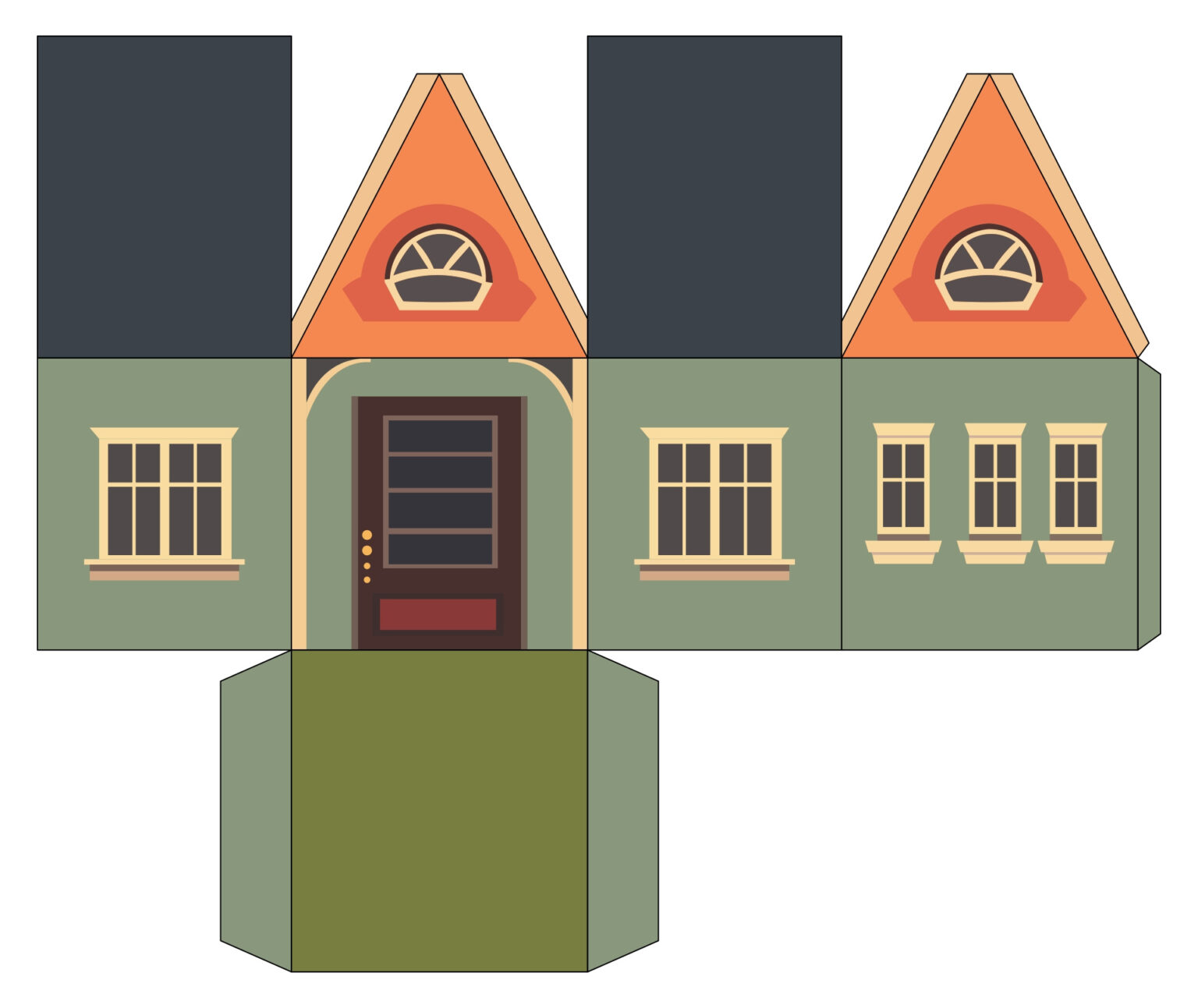 Printable Paper Building Models | Grid Paper Printable