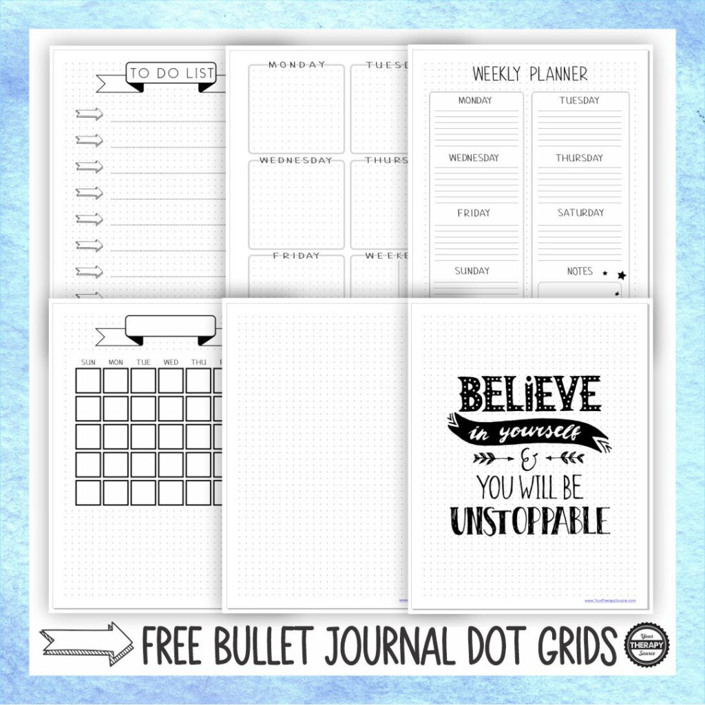 Free Printable Dot Grid Paper For Bullet Journal | Grid Paper Printable