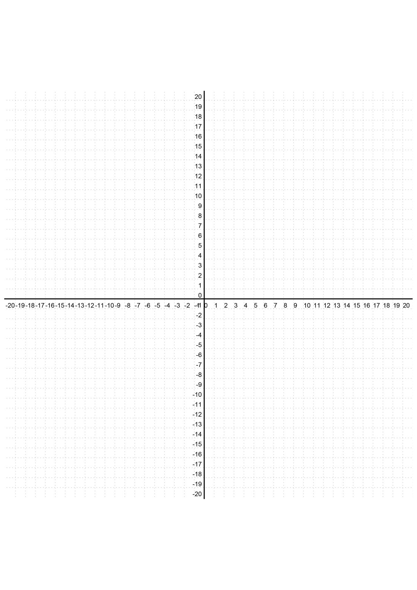 20×20 Graph Paper Printable | Grid Paper Printable
