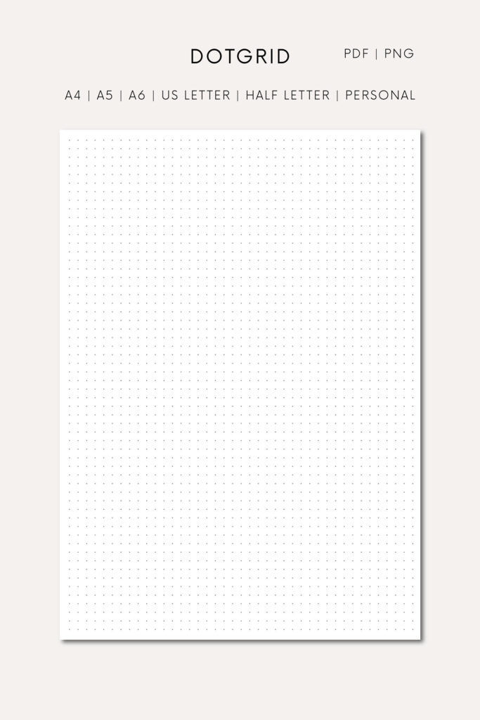 Dot Grid Paper Printable | Grid Paper Printable