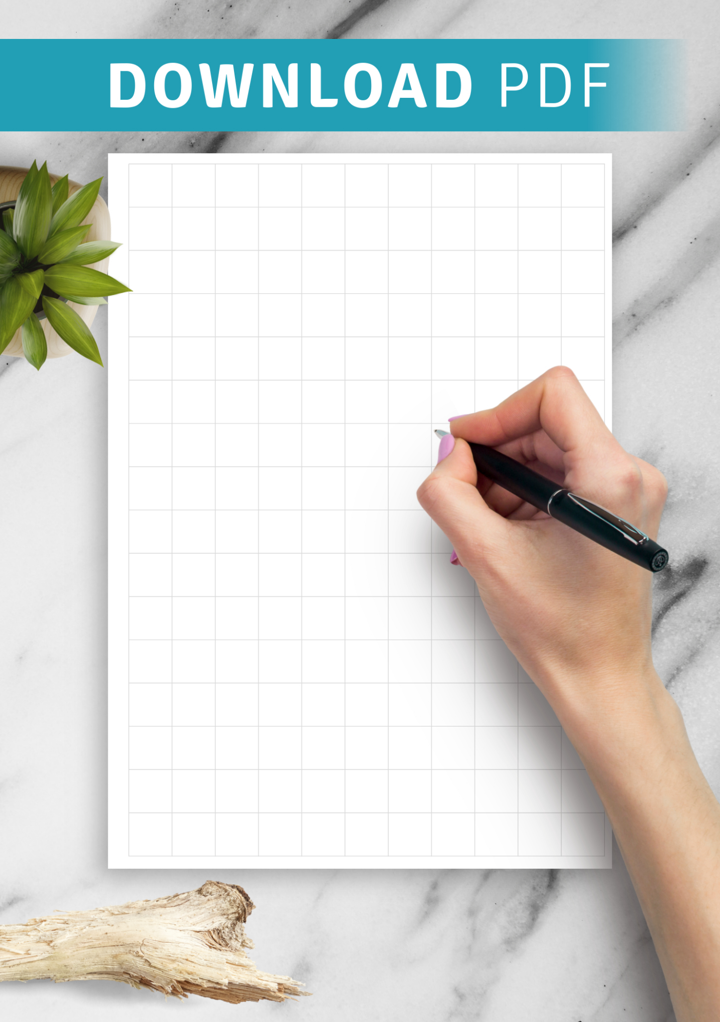 Half Inch Graph Paper Printable | Grid Paper Printable