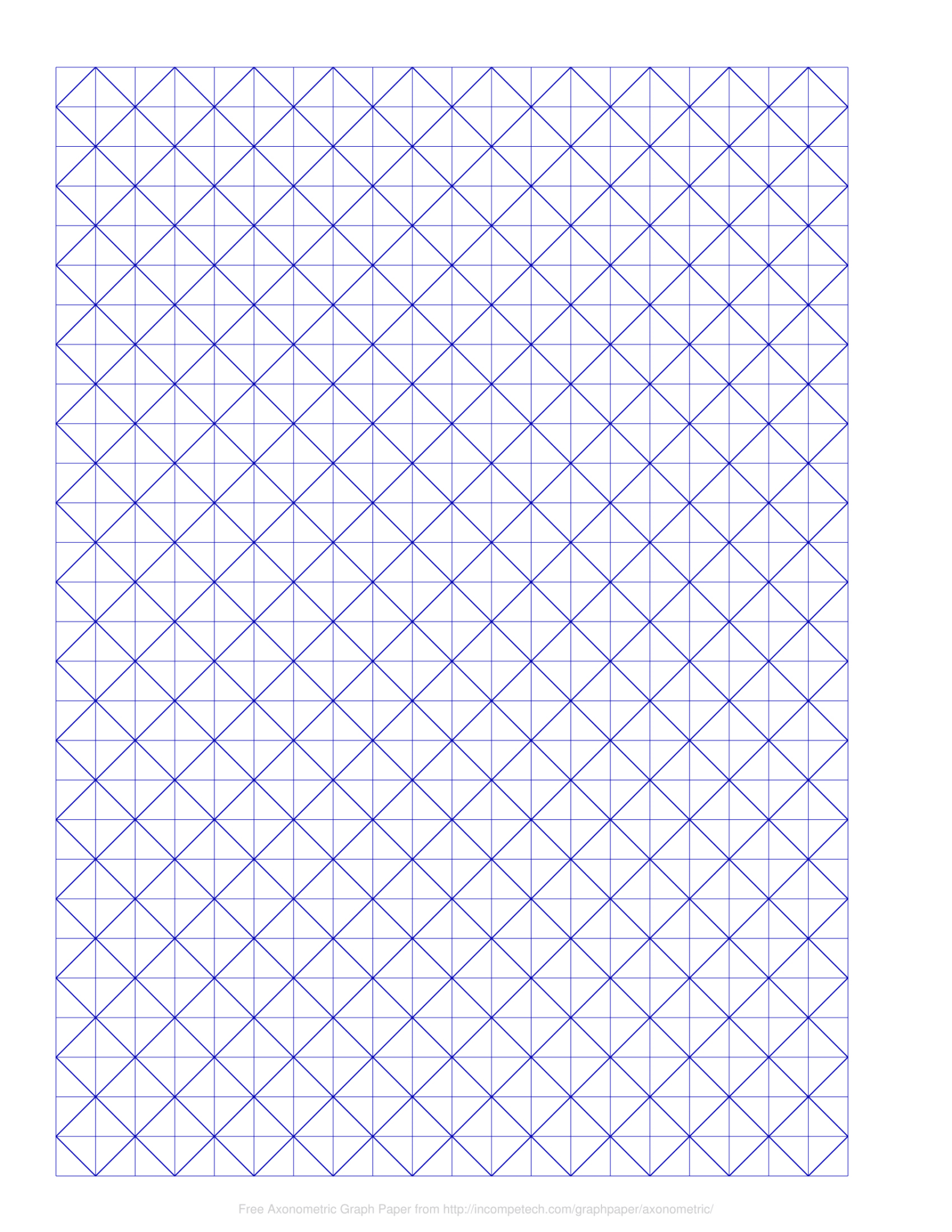 Diamond Graph Paper Printable | Grid Paper Printable