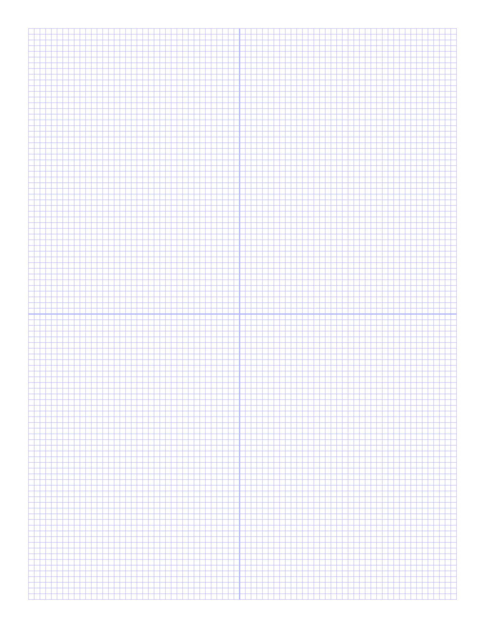 Printable Graph Paper 8.5 X 11 with Axis | Grid Paper Printable