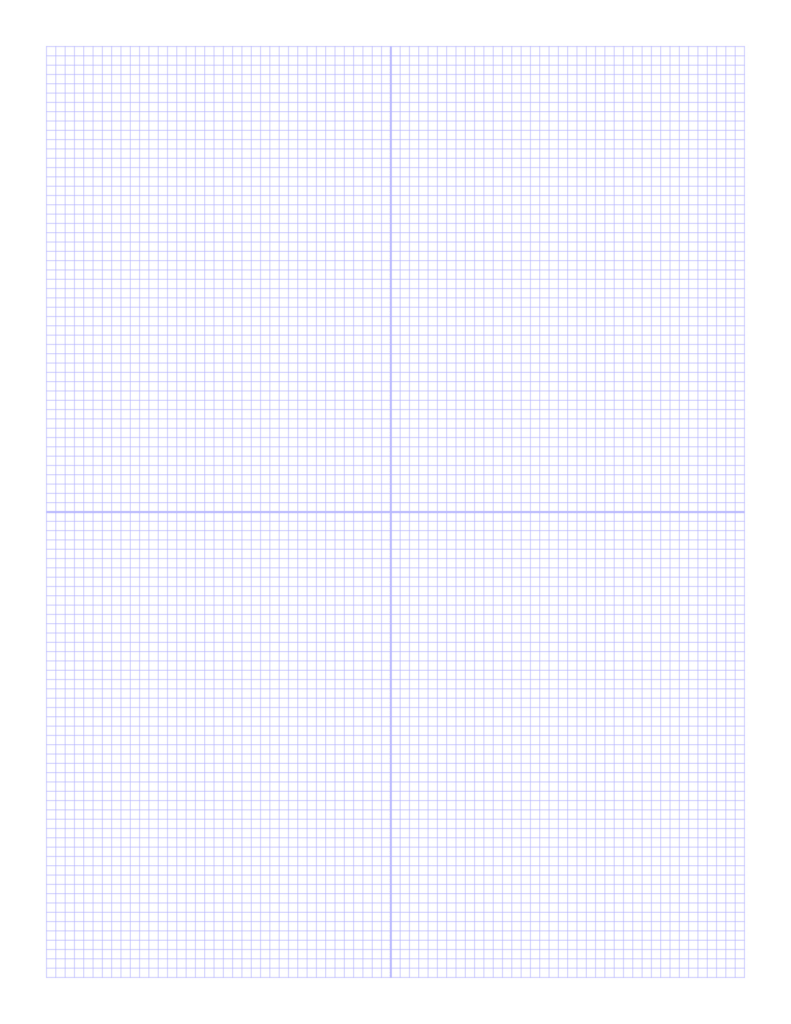 Printable Graph Paper 8.5 X 11 with Axis | Grid Paper Printable
