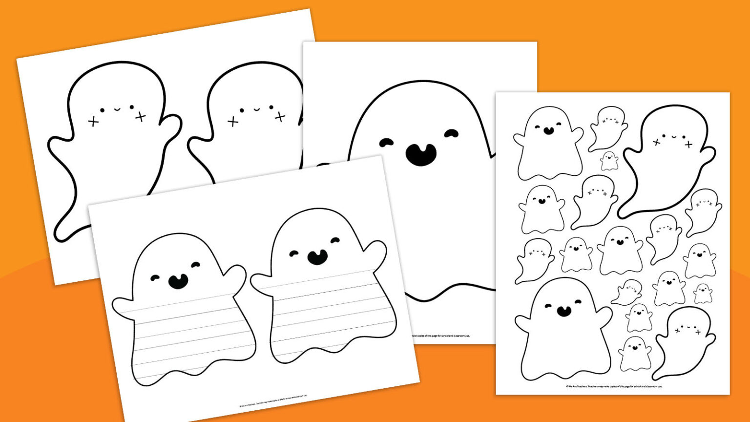 Printable Paper Ghost | Grid Paper Printable