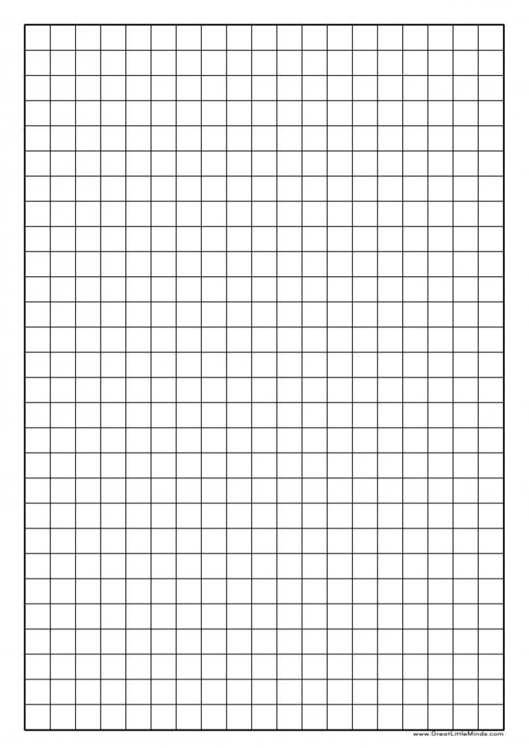 Half Inch Grid Paper Free Printable | Grid Paper Printable