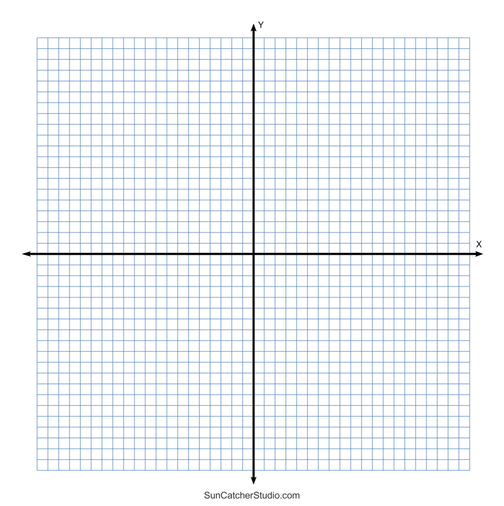 Graph Paper Large Squares Printable | Grid Paper Printable