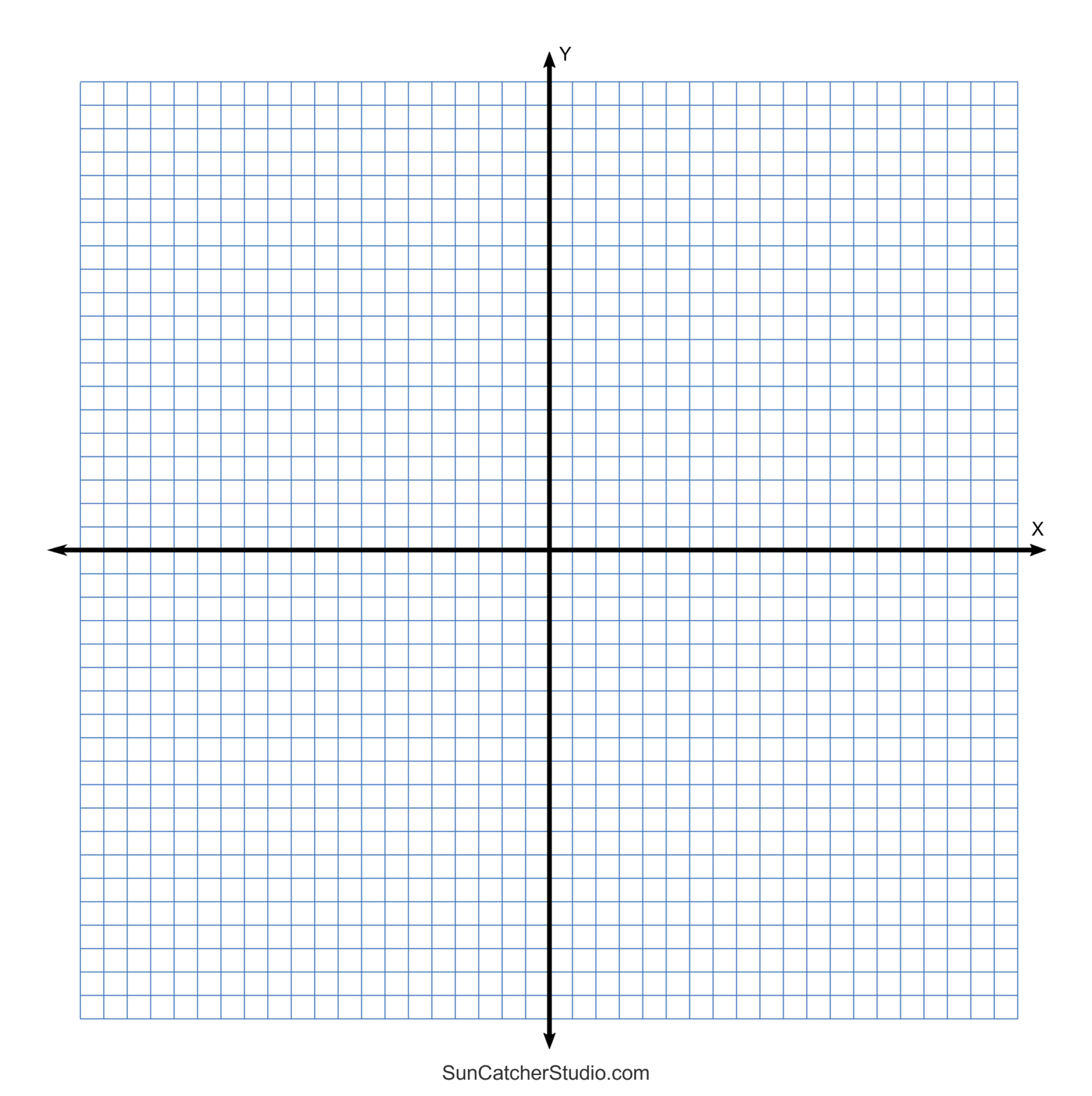 Graph Paper Large Squares Printable | Grid Paper Printable