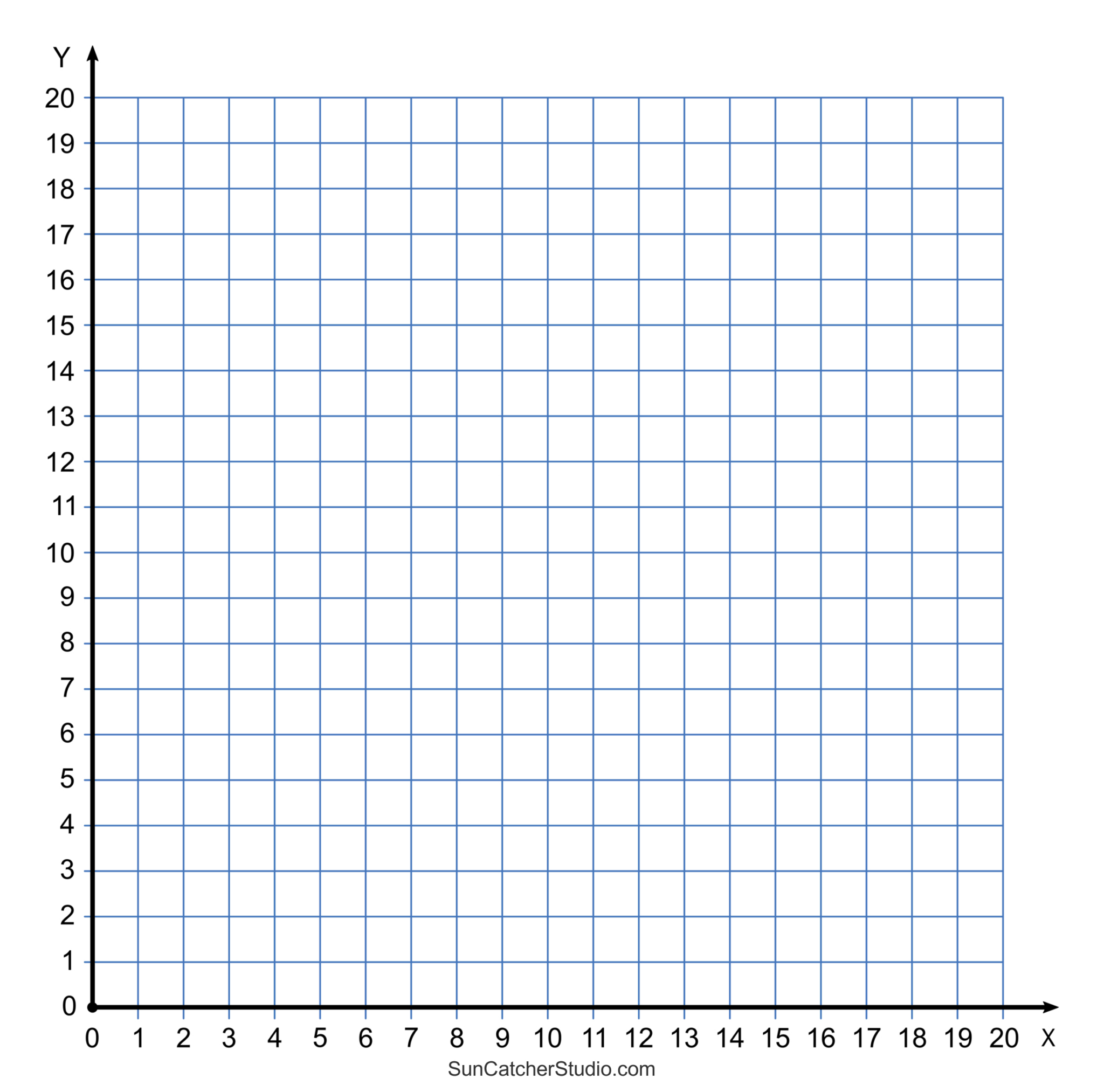 Math Graphing Paper Printable | Grid Paper Printable