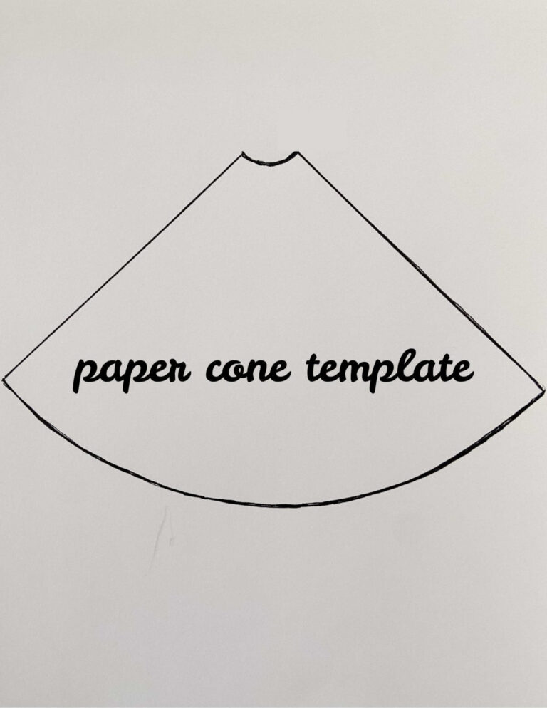 Printable Paper Cone Template | Grid Paper Printable