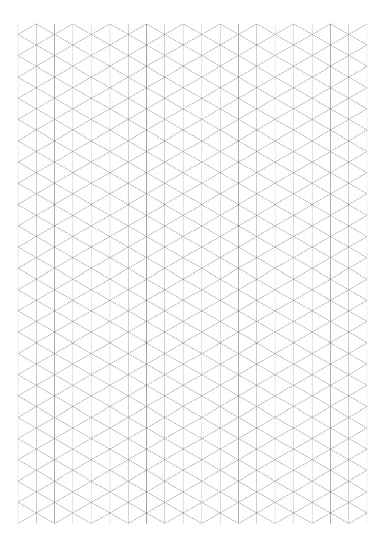 Printable Isometric Grid Paper | Grid Paper Printable