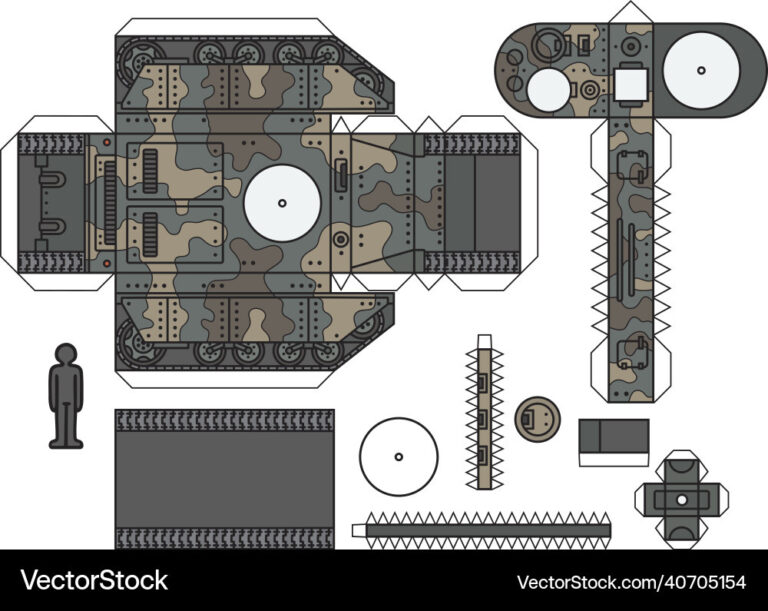 Printable Paper Tank Models | Grid Paper Printable