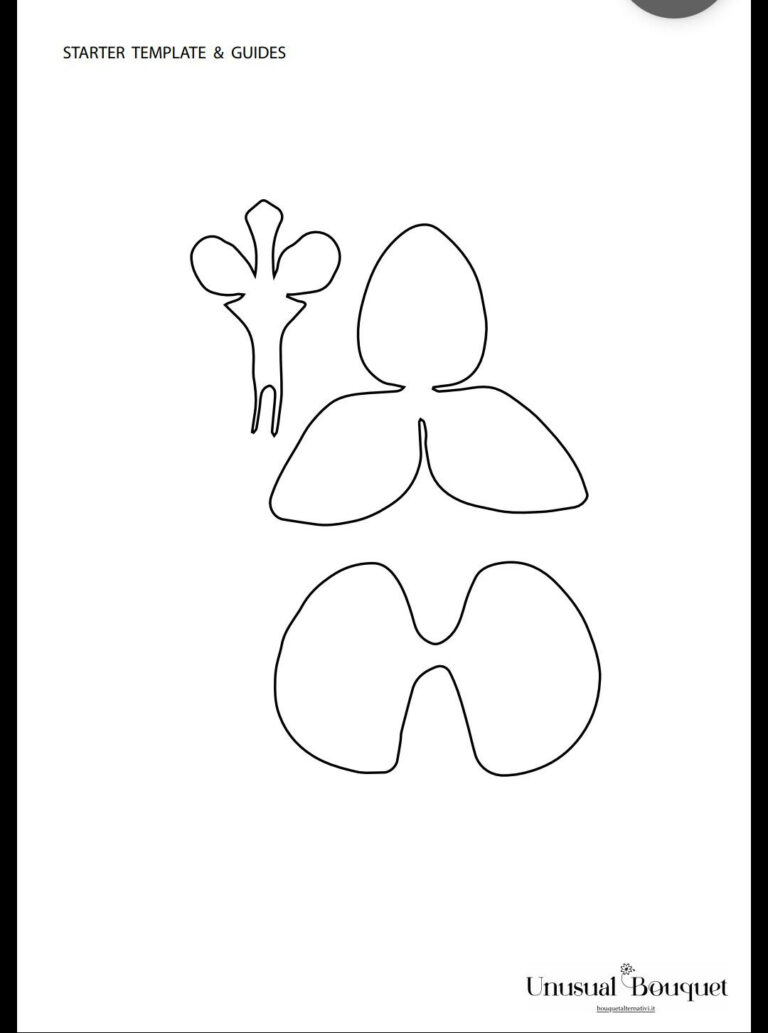 Free Printable Paper Orchid Template | Grid Paper Printable