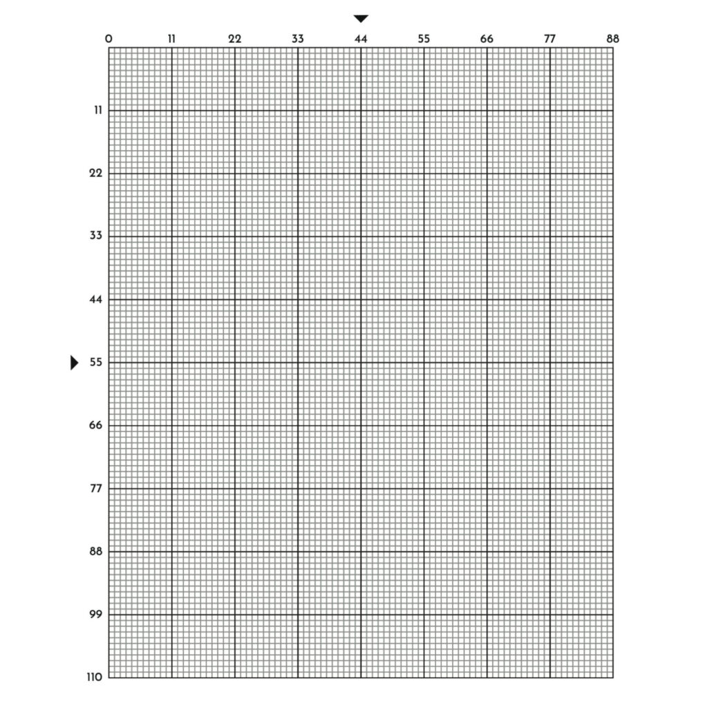 Free Printable 14 Count Cross Stitch Graph Paper | Grid Paper Printable