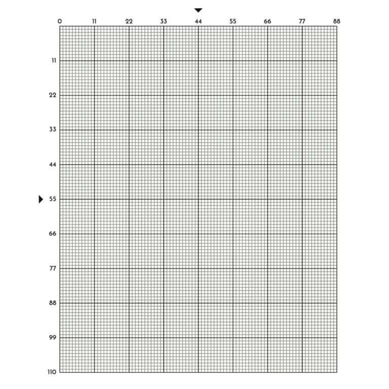Free Printable 14 Count Cross Stitch Graph Paper | Grid Paper Printable