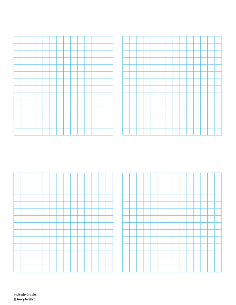Graph Paper Printable Multiple Grids | Grid Paper Printable