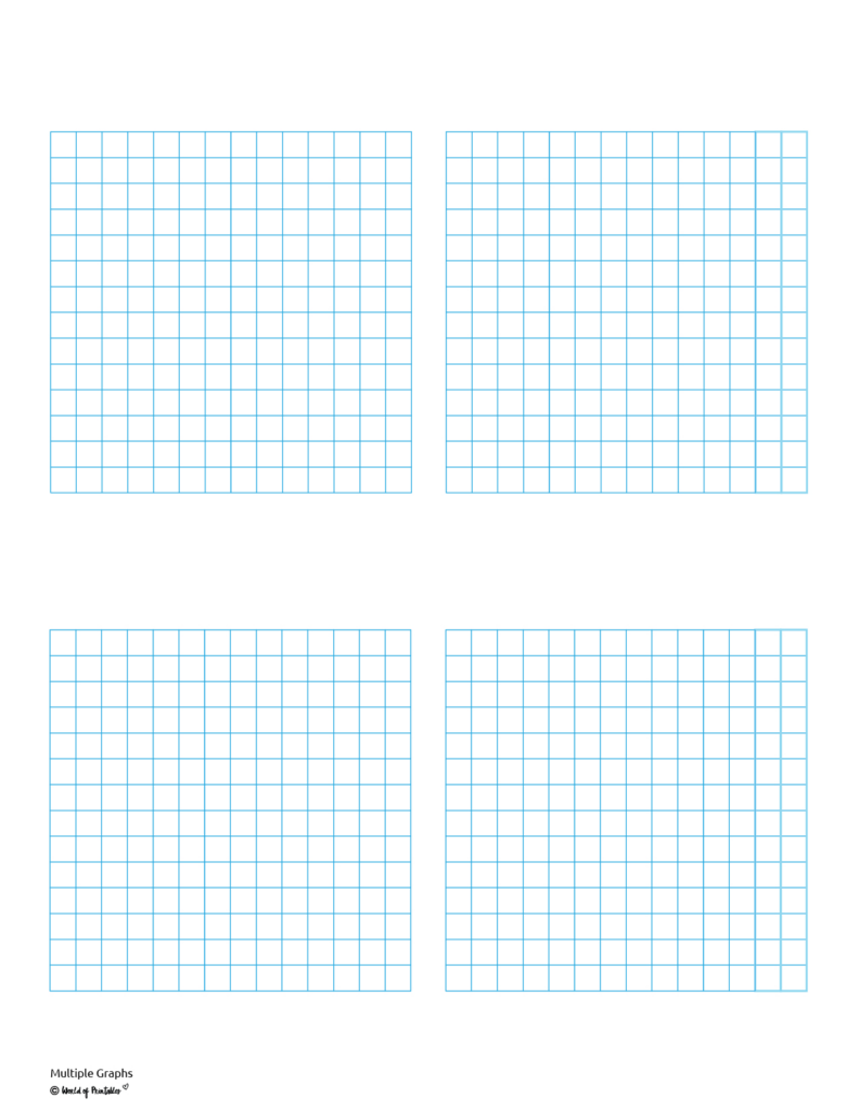 Graph Paper Printable Multiple Grids | Grid Paper Printable
