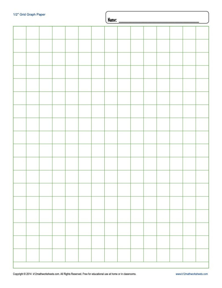 Graph Paper For Multiplication Printable | Grid Paper Printable