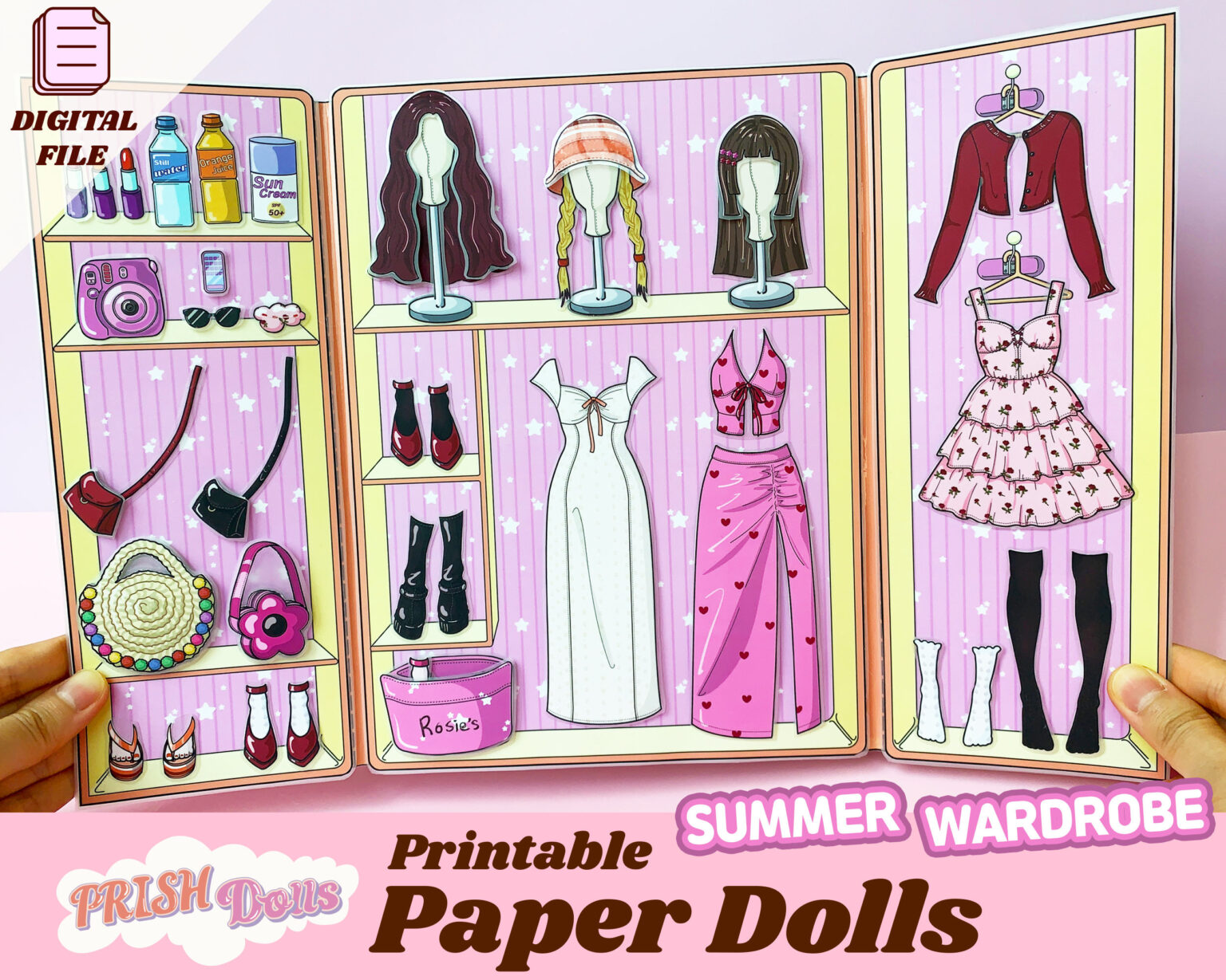 Printable Paper Doll Dress Up For Adults | Grid Paper Printable
