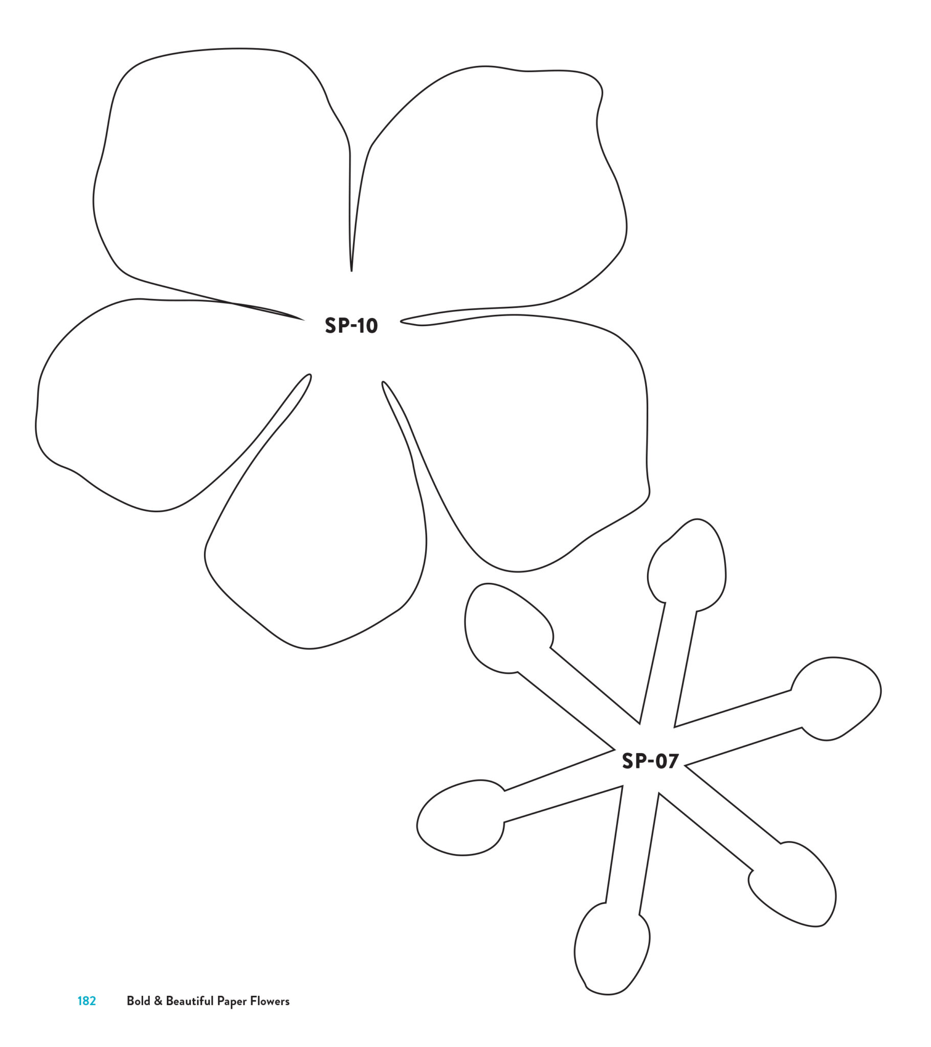 Printable Paper Flowers | Grid Paper Printable